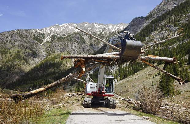 Summit County begins clearing Ten Mile Canyon recpath after historic ...